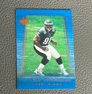 2000 Upper Deck #226 Corey Simon Philadelphia Eagles Rookie Football ...