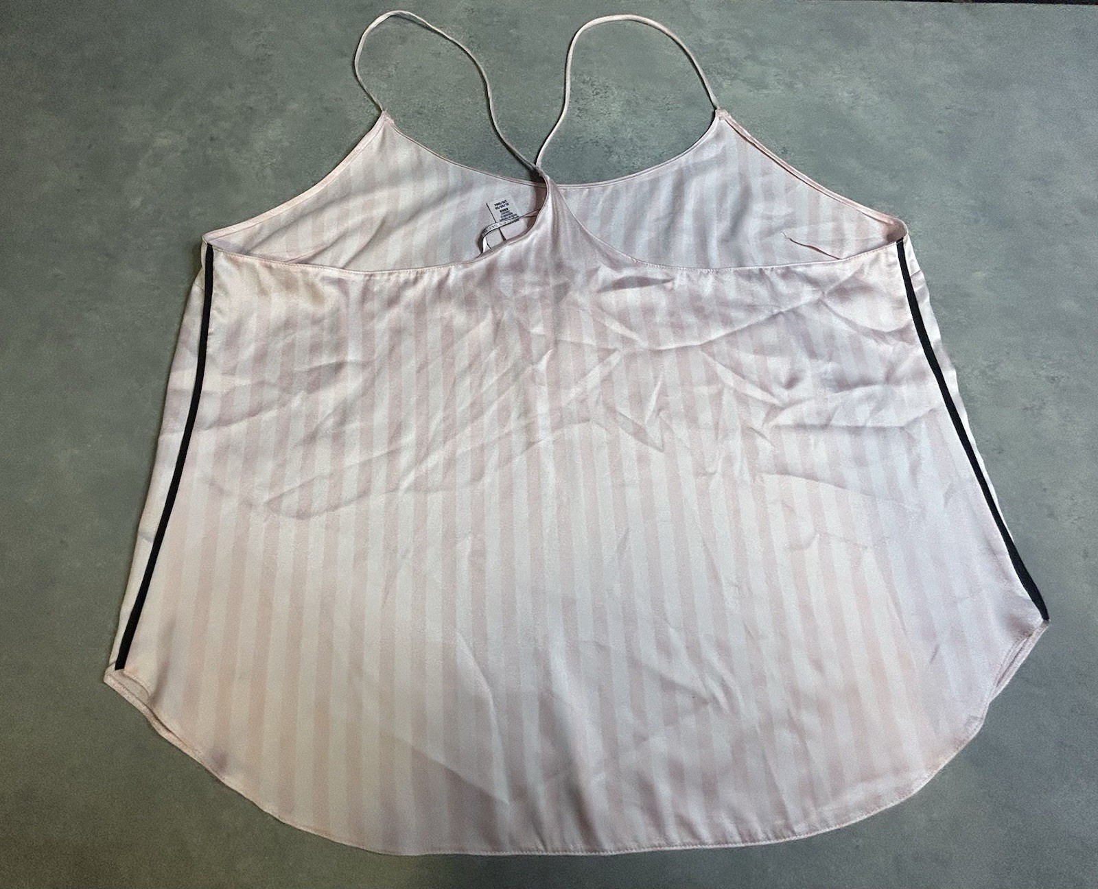 vintage victoria secret cami logo classic pink stripe… - Gem