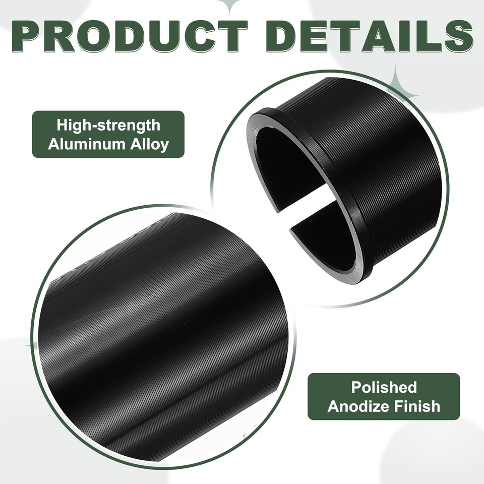 Bicycle Seat Post Adapter Shim, 25.4 to 28.6 mm & Alloy & Black for ...