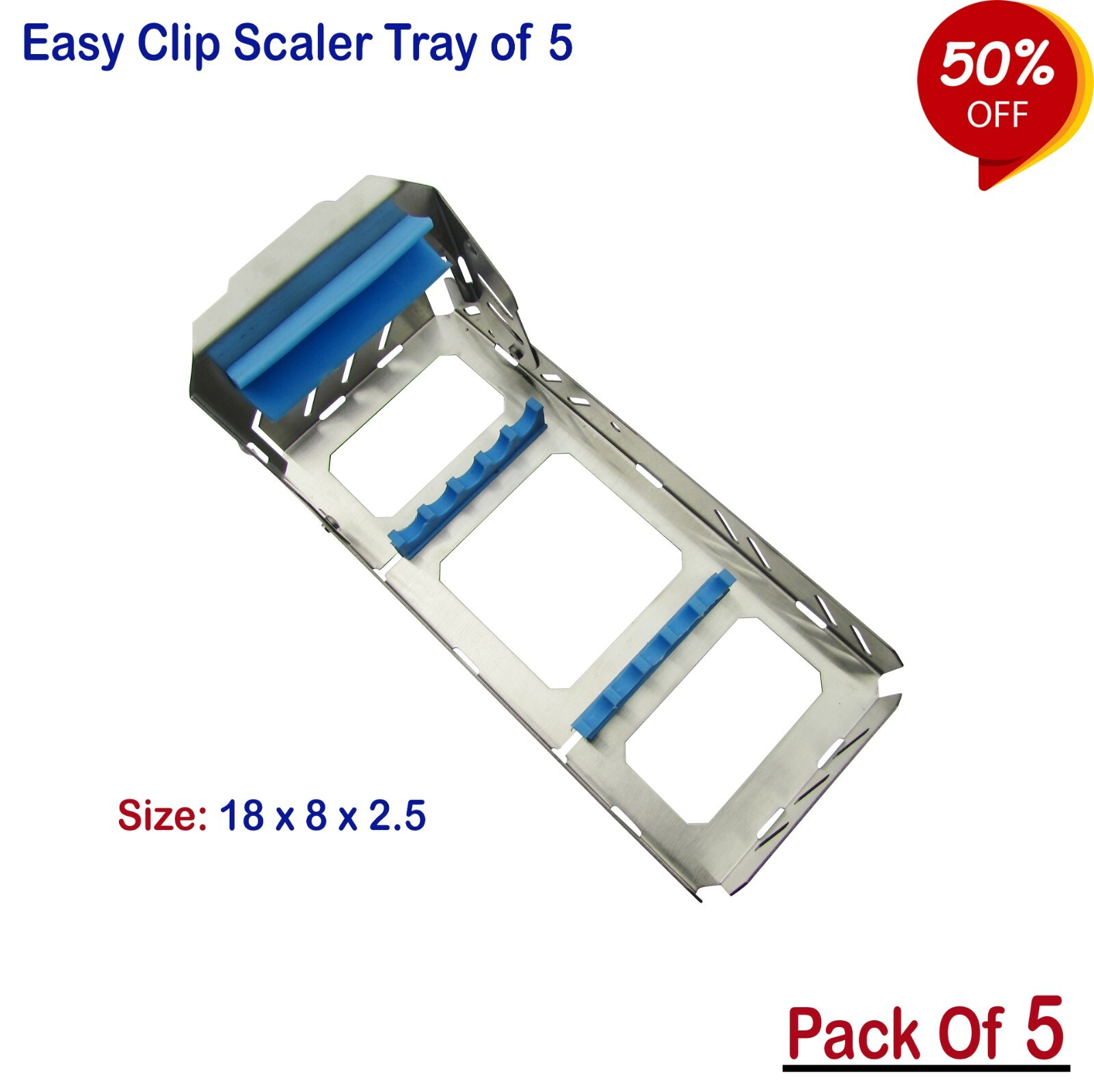 Easy Clip Silicone holder Cassette for 5 Surgical Sterilization Trays ...