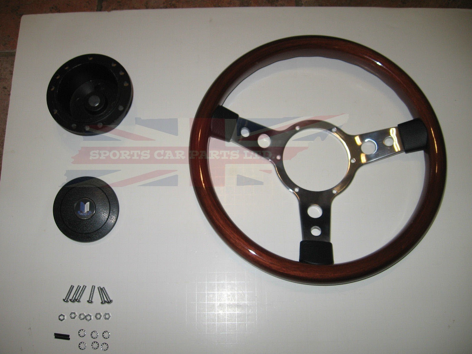 New 13" Wood Steering Wheel & Hub Adaptor Triumph TR7 1977-1980 Made in ...