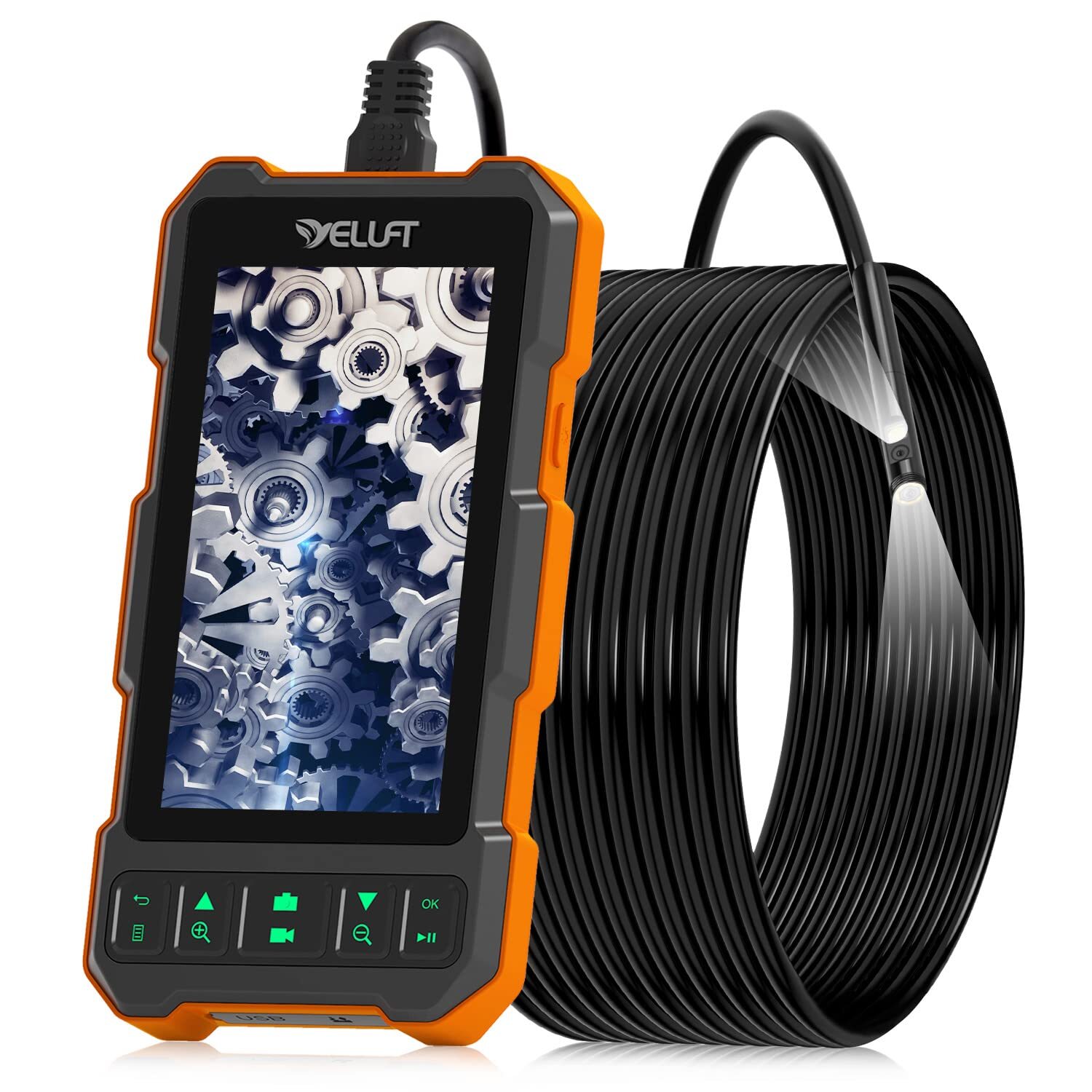 YELUFT 1080P HD Borescope Inspection Camera Dual Lens Pipe Plumbing ...