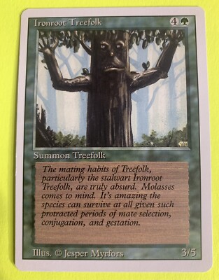MTG Ironroot Treefolk Revised Edition Regular Common Never Played | eBay
