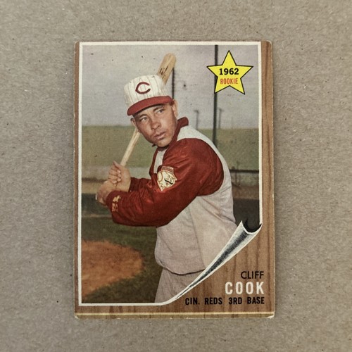 1962 Topps Baseball Cliff Cook Cincinnati Reds Card #41 | eBay