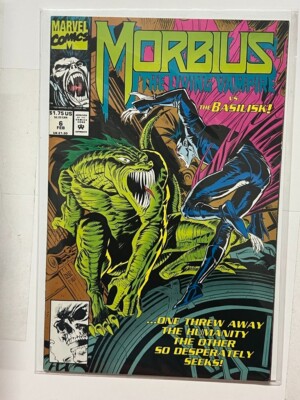 MARVEL COMICS: MORBIUS THE LIVING VAMPIRE VS BASILISK! #6 FEB 1992 | eBay