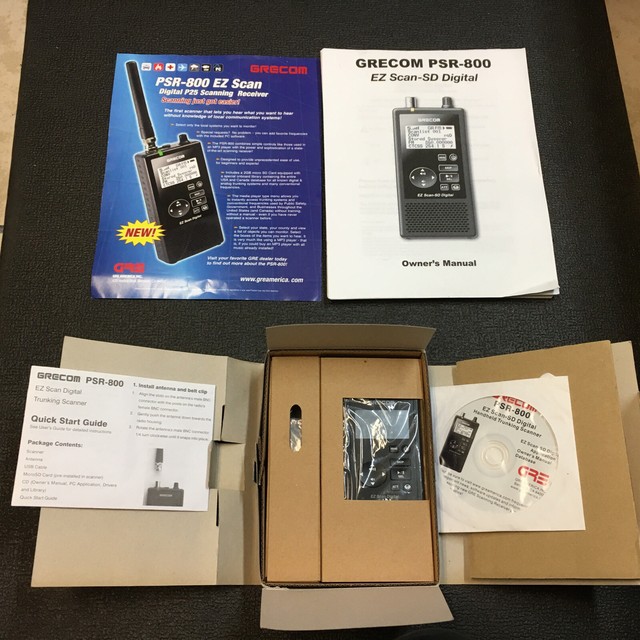 GRE Psr-800 EZ Scan Digital Trunking Handheld Scanner With 2gb SD Card ...