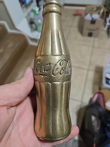 Vintage Solid Brass Coca Cola Soda Pop 7'' Bottle Coke Collectible | eBay