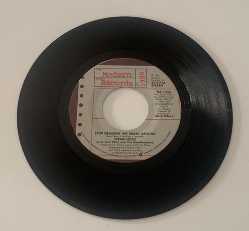 Stevie Nicks Tom Petty Stop Draggin My Heart Around 45 rpm Modern ...
