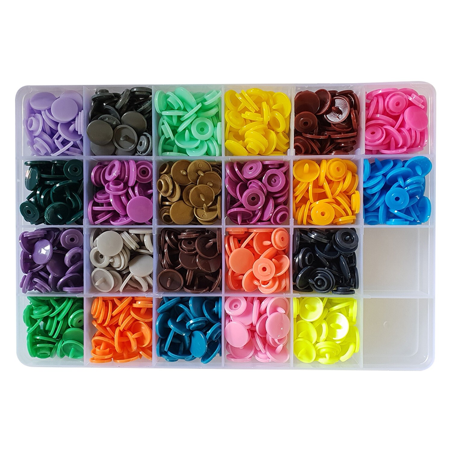 Plastic Snaps Buttons T3 T5 Press Poppers Resin Snap Fasteners + 1 ...