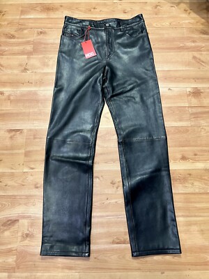 Diesel P-METAL LEATHER TROUSER Size 32 | eBay