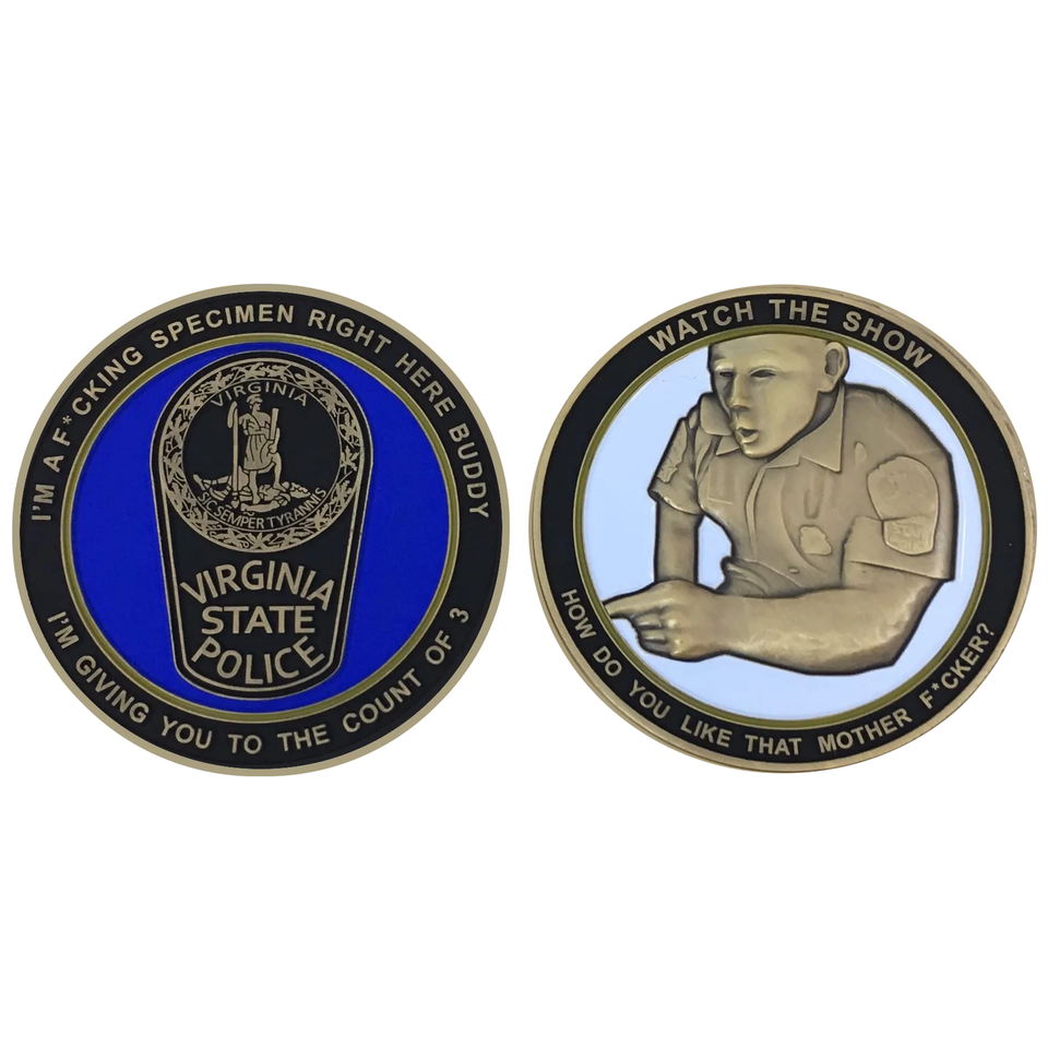 DL7-14 Virginia State Police VSP Trooper Charles Specimen Hewitt ...