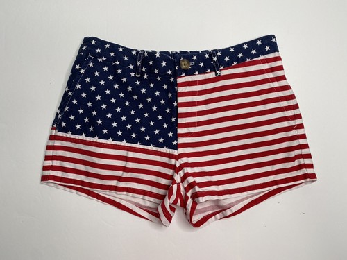 Chubbies America red white & blue shorts women's sz M | eBay