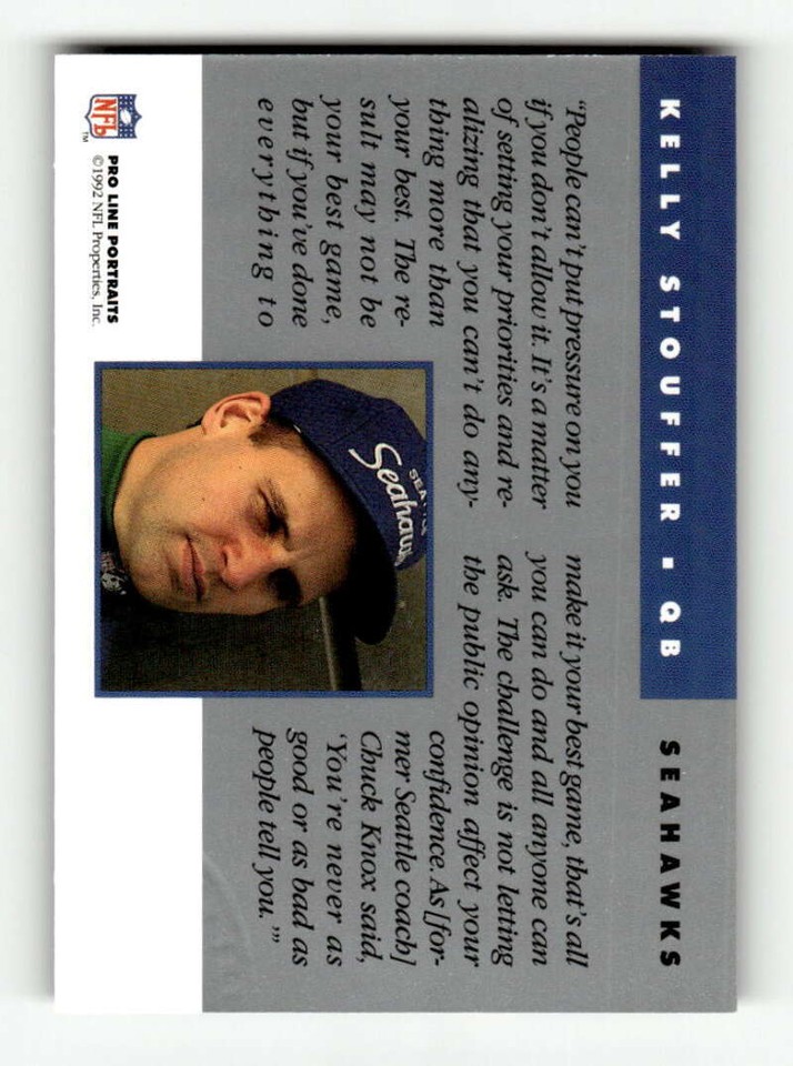 1992 Pro Line Portraits National Convention Stamp SP Kelly Stouffer ...