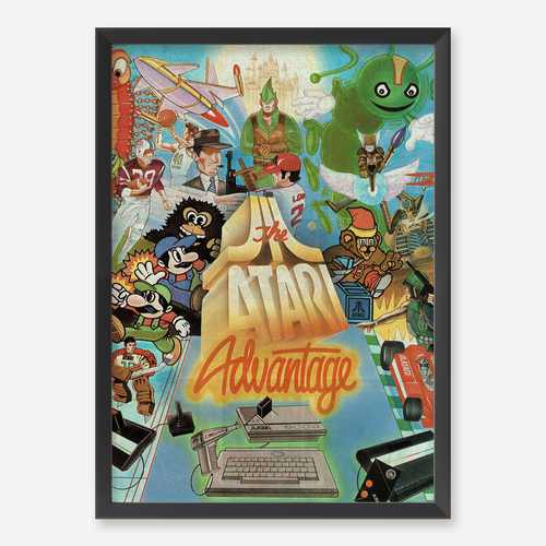 Retro Video Game Poster Classic Vintage 80s 90s Print Picture Wall Art ...