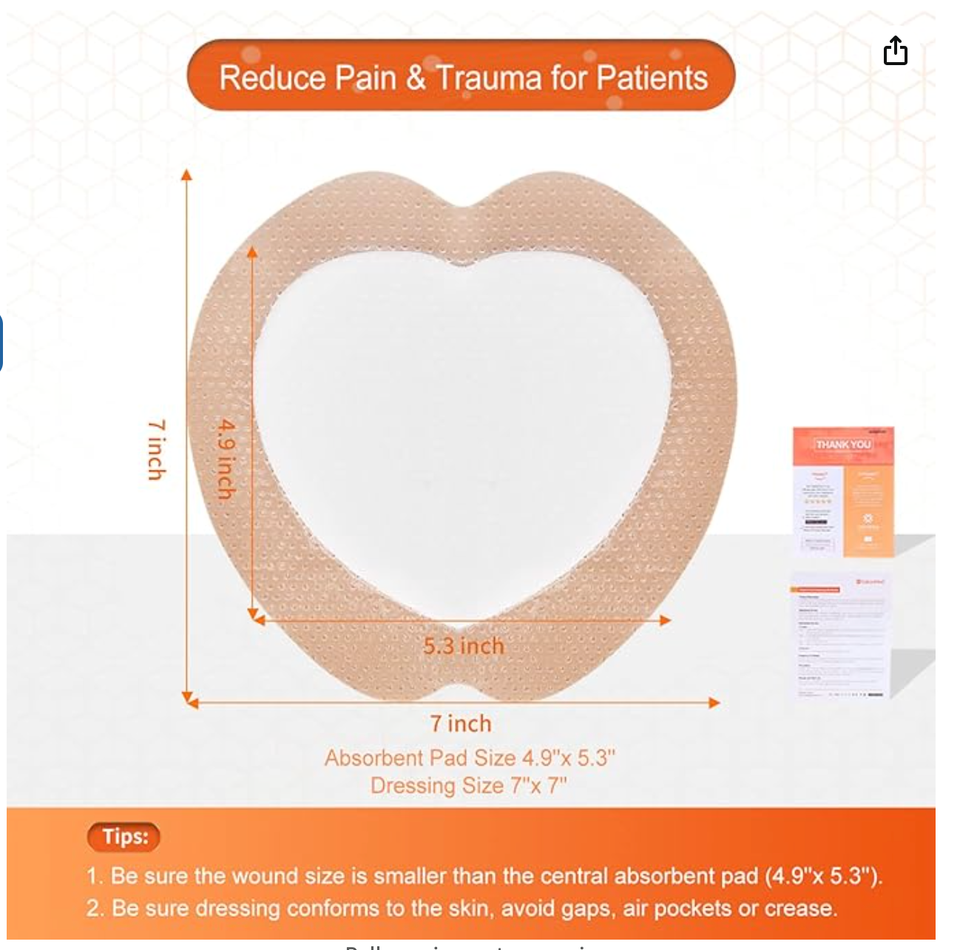 Sacral Silicone Foam Dressing with Border for Sacrum Ulcer Pressure ...