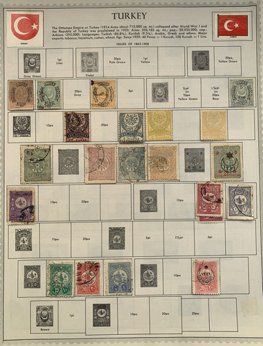 TURKEY collection on Minkus Global pages 165+ stamps | eBay