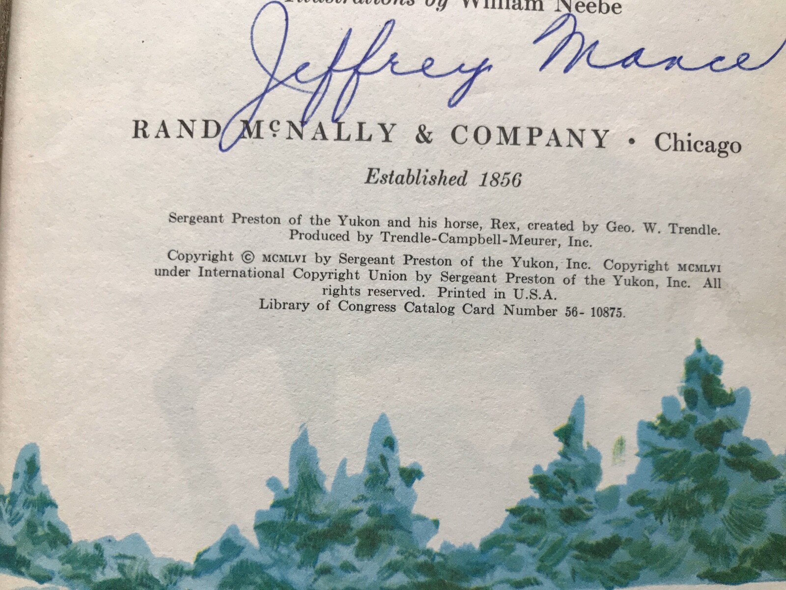 Sergeant Preston And Rex A Rand McNally Elf Book 1956 mountie horse | eBay