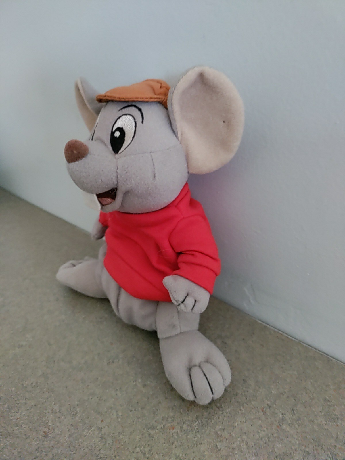 The RESCUERS Plush Bernard 7" Mouse Walt Disney Bean Bag Stuffed Animal ...