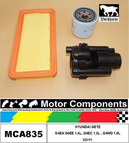 FILTER SERVICE KIT FOR HYUNDAI GETZ G4EA G4EE 1.4L G4EC 1.5L PETROL ...