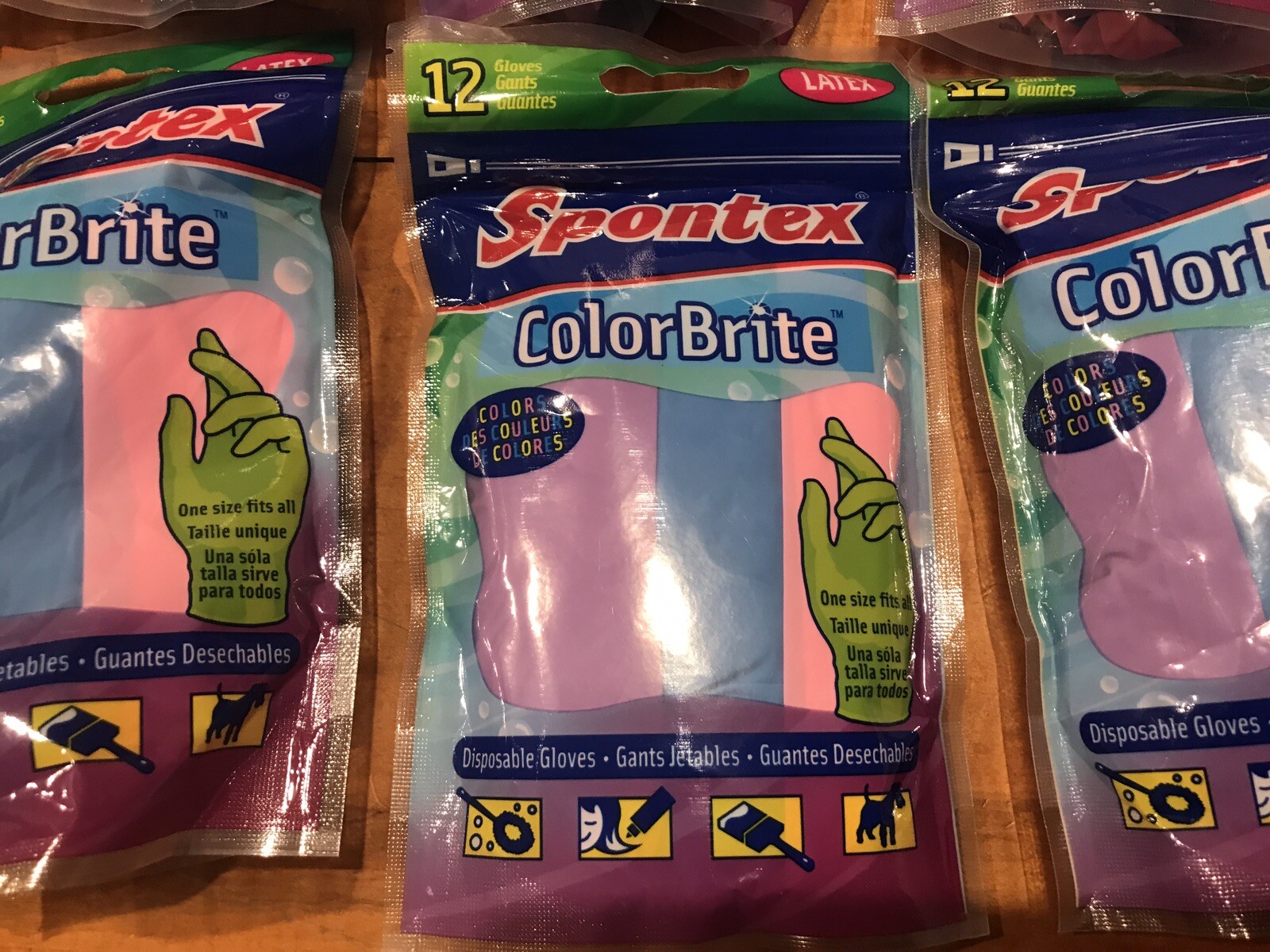 Spontex Colorbrite Latex Gloves for sale online | eBay