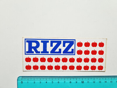 Adhesive Rizz Sticker Autocollant Vintage 80s Original OEM | eBay