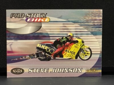 VRHTF NHRA VINTAGE HI-TECH DRAG RACING STEVE JOHNSON PS BIKE 2.5" X 3.5 ...