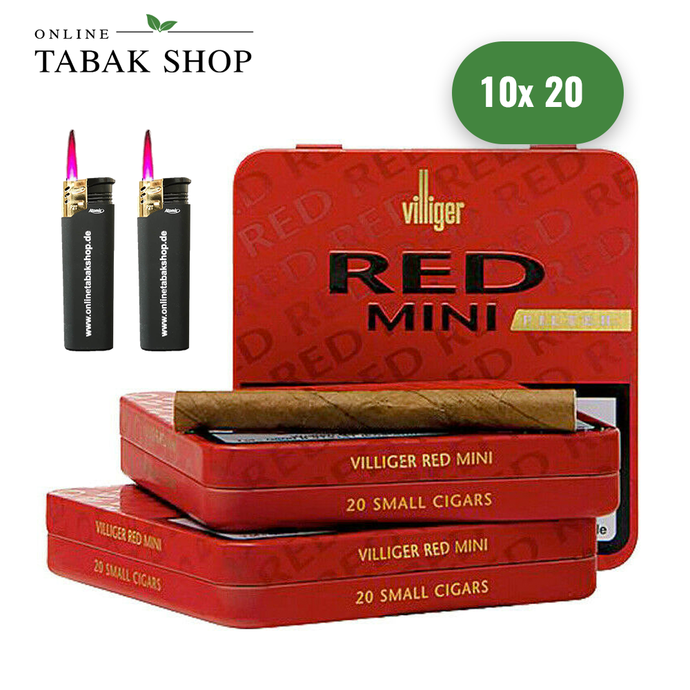 10 x Villiger Red Mini Filter Zigarillos 20 Stück | eBay