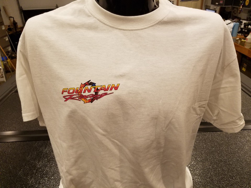 FOUNTAIN Racing T Shirts POWER Boats Fishing White Size S,M,L,XL,XXL ...