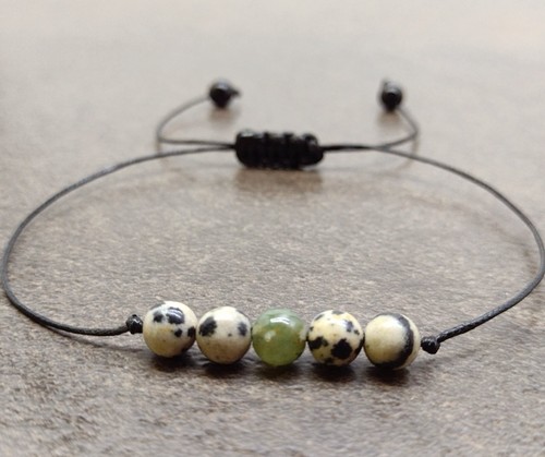 Stone Beaded Braided Bracelet Gift for Men Surfer Buddhist Yoga Prayer ...