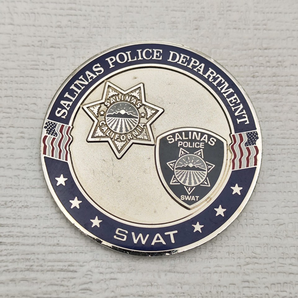Salinas Police Department SWAT Challenge Coin #2 | eBay