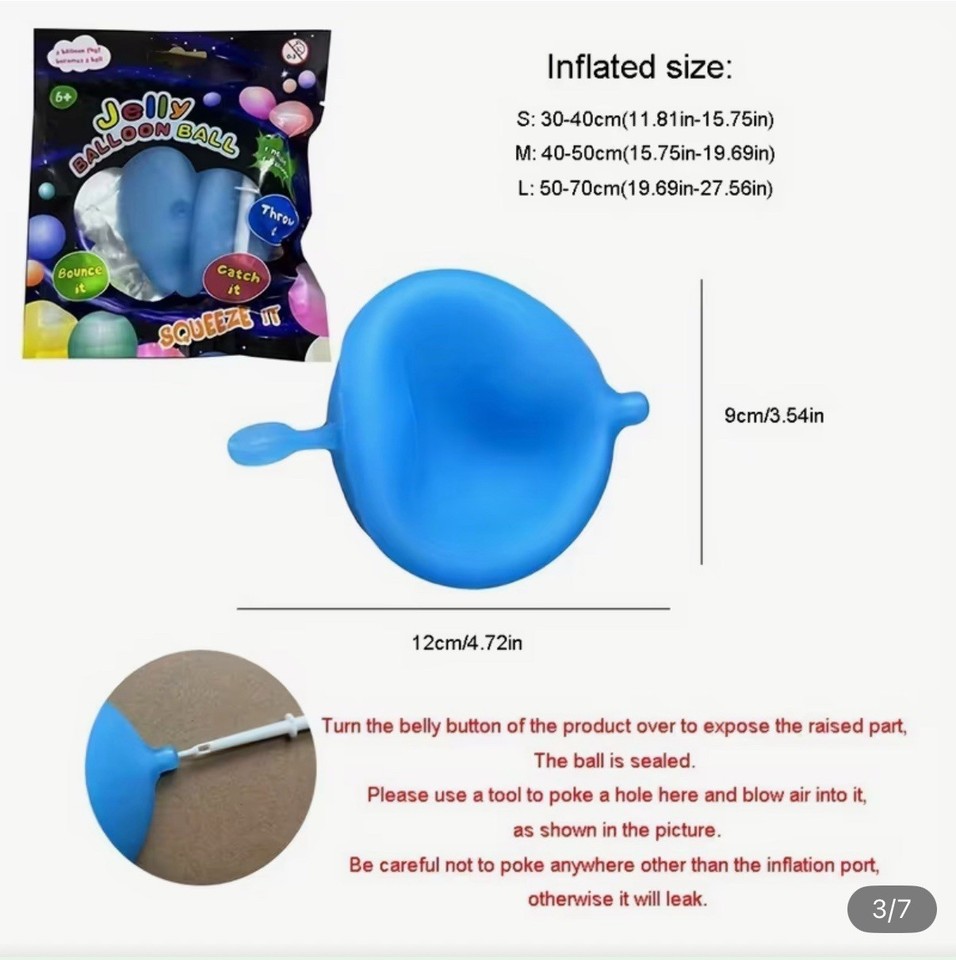 Jelly Balloon Water Bubble Ball Inflatable Beach Soft Green 27” | eBay