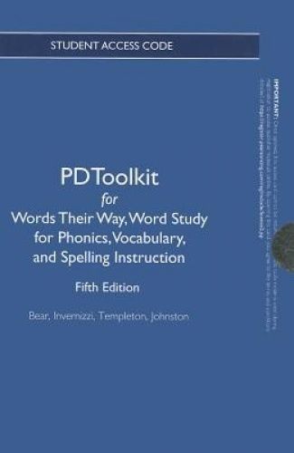 PDToolkit -- Renewal Access Card -- for Words Their Way: Word Study for ...