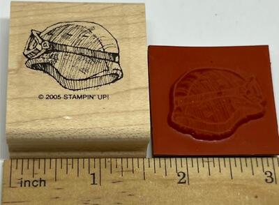 Stampin' Up! GODSPEED 2005 RARE Military Soldier HELMET Rubber Stamp ...