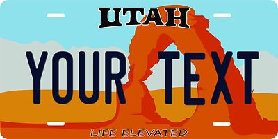 Utah Arch Personalized Custom License Plate Car Motorcycle Bike | eBay