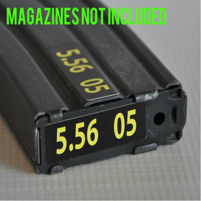 STICKERS for METAL MAGAZINES 5.56 YELLOW NUMBERED 1-6 | eBay