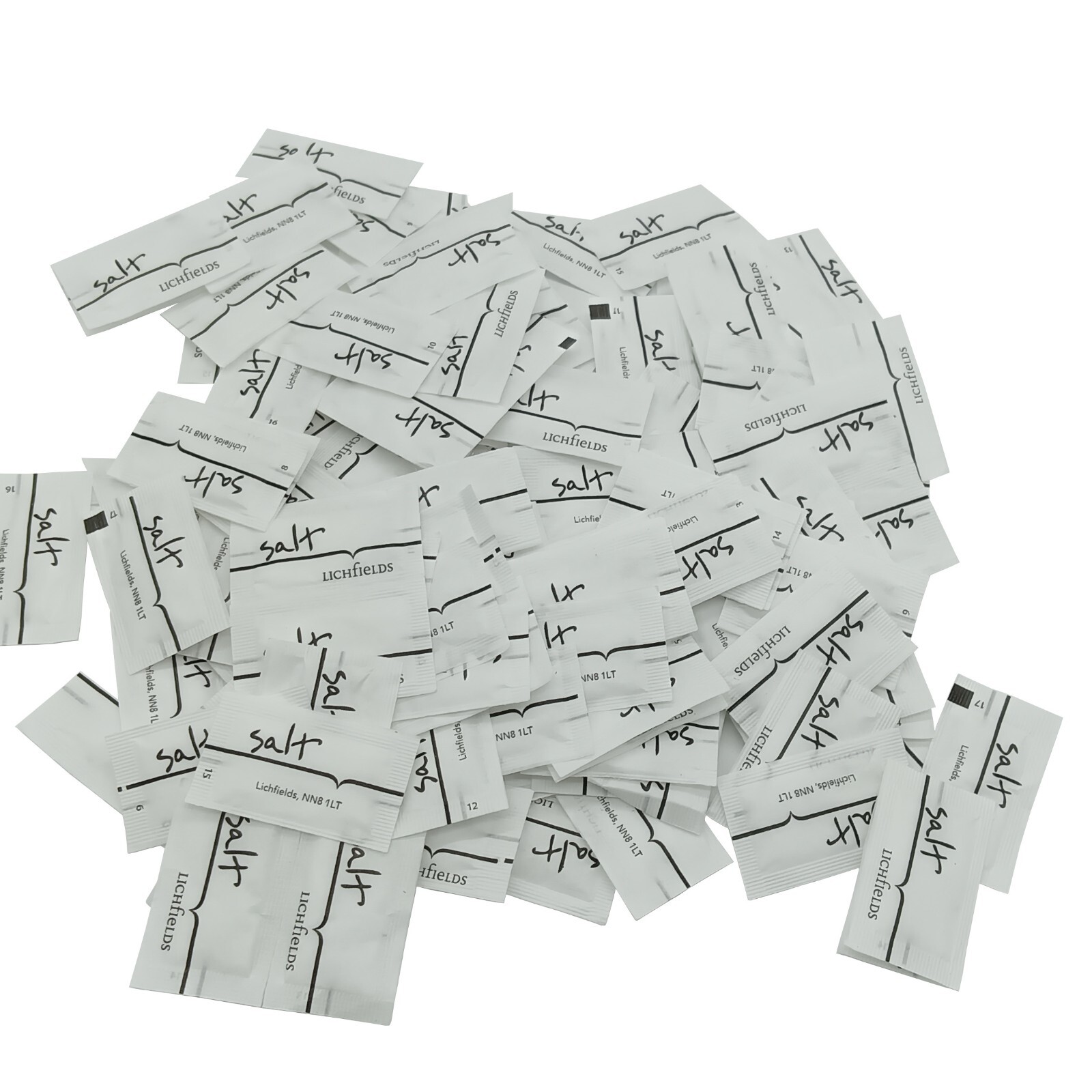 Pepper Salt Sachets Individually Wrapped Condiments Packets Lichfields ...