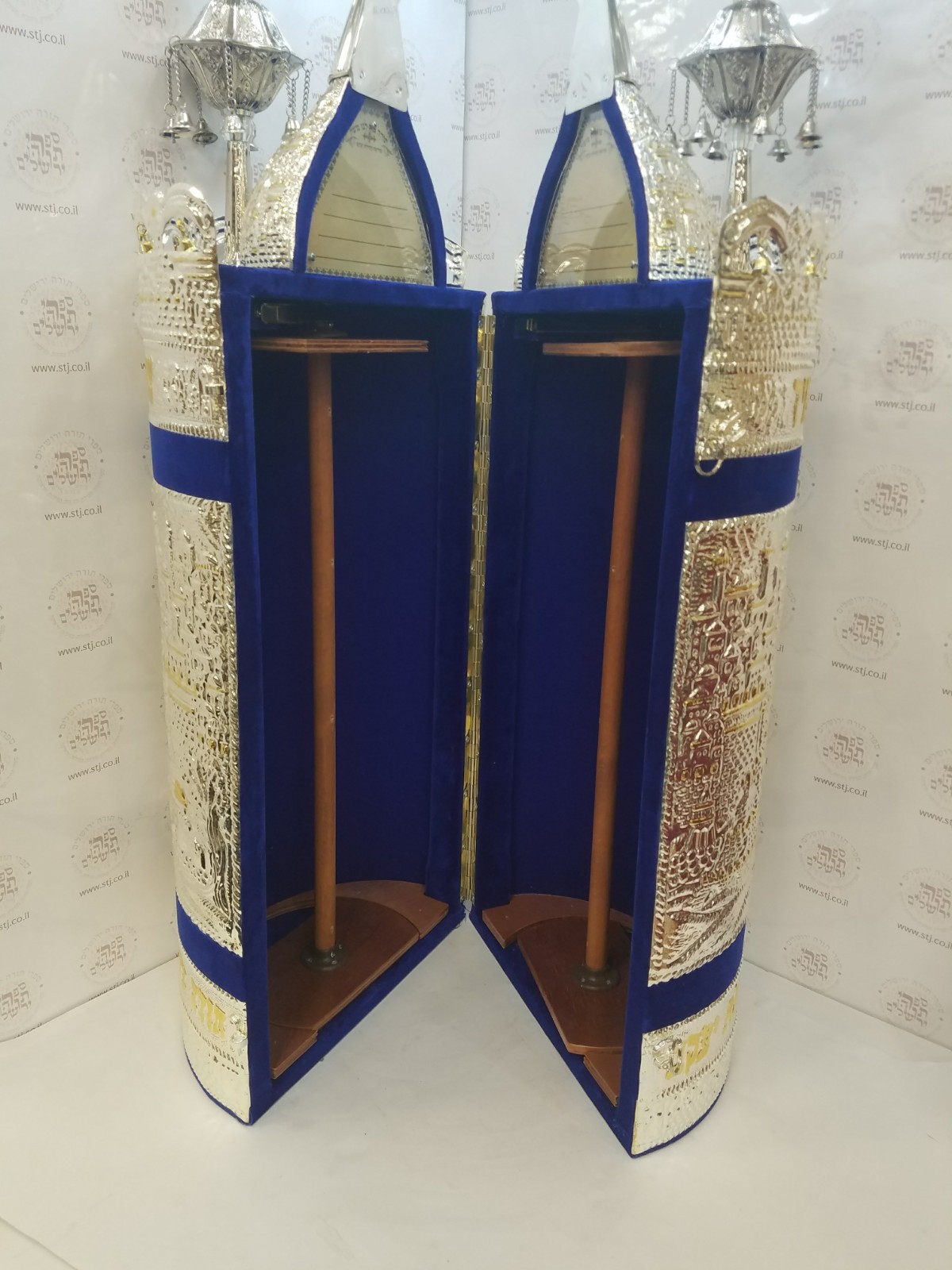 Torah case new TORAH ARON TIK MAGEN DAVID silver plated Judaica Jewish ...