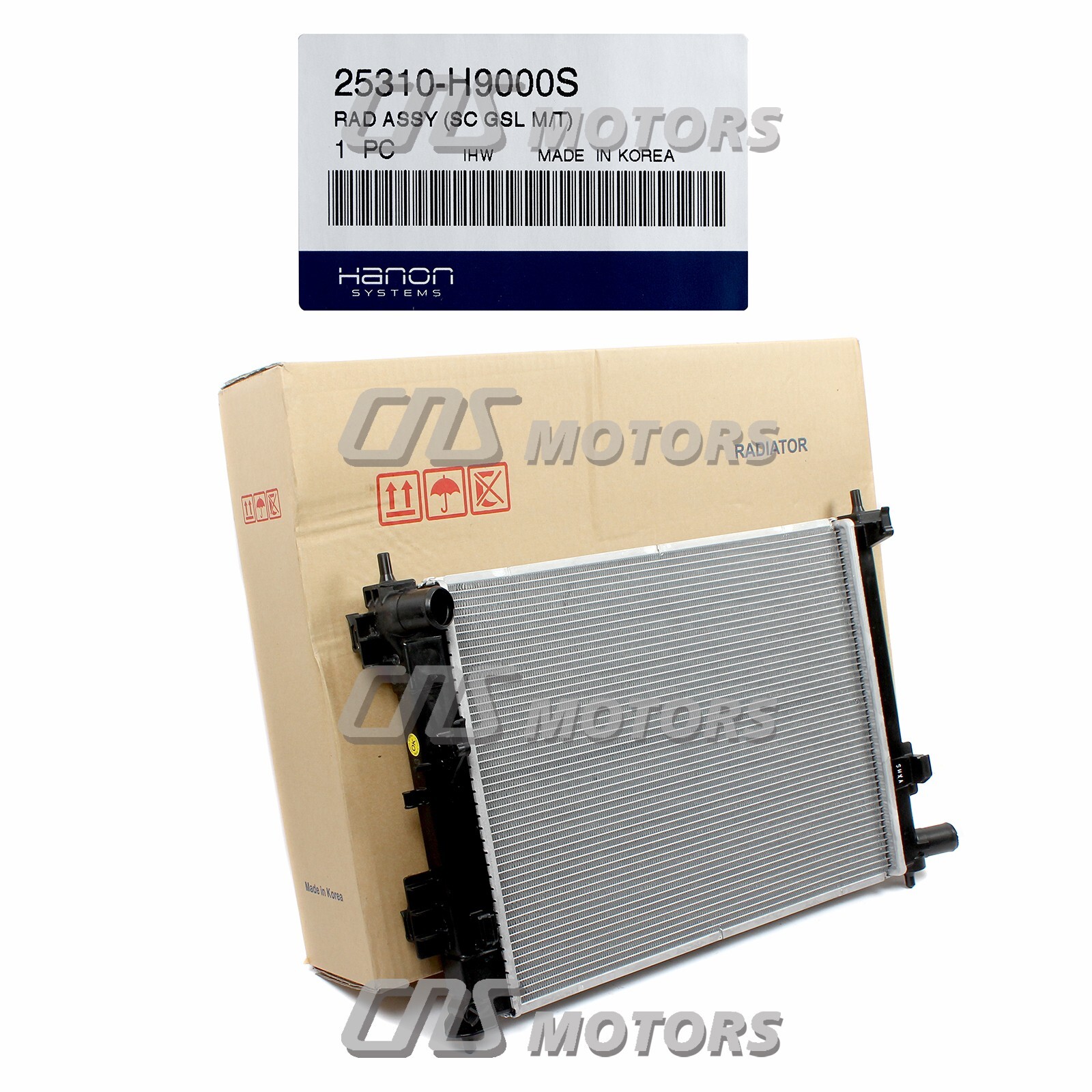 OEM Radiator Assy for 2018-2022 Hyundai Accent / 2018-2023 Kia Rio ...