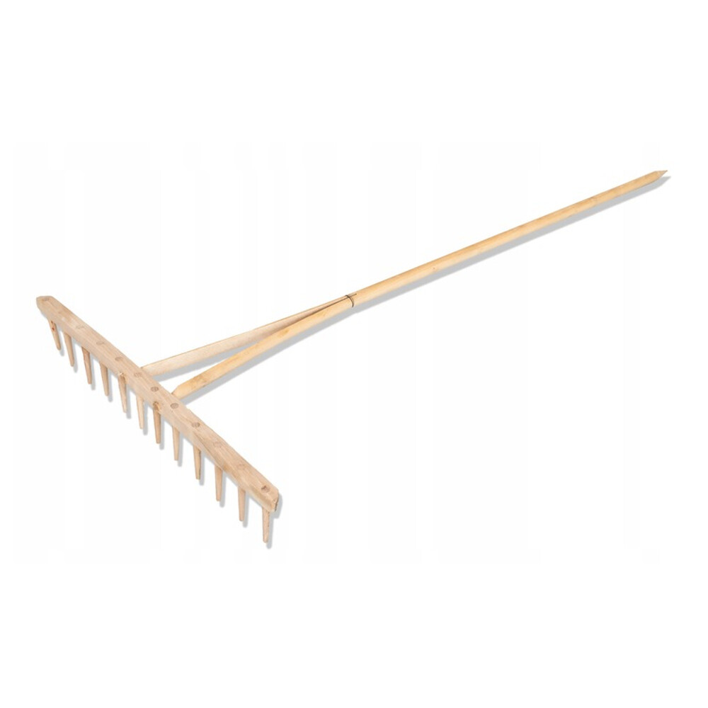 120 cm Hay Rake Traditional Wooden Rake with Wide Head and Long Reach ...