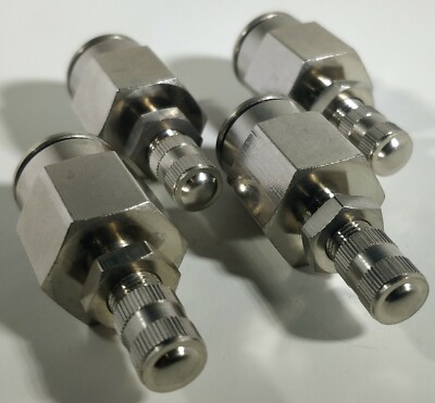 4 Schrader Air Ride Suspension Bag Inflation Fill Valves Push Connect 1 ...
