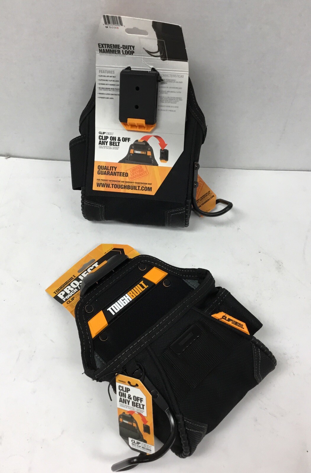 14 QTY BULK SALE TOUGHBUILT PROJECT POUCH with HAMMER LOOP - CLIPTECH- NEW