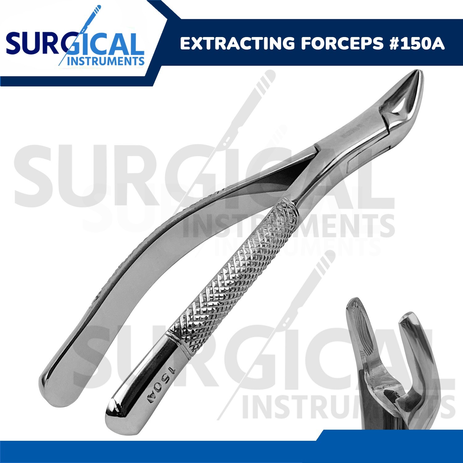 Extracting Forceps Dental Surgical Instrument #150A Stainless Steel ...