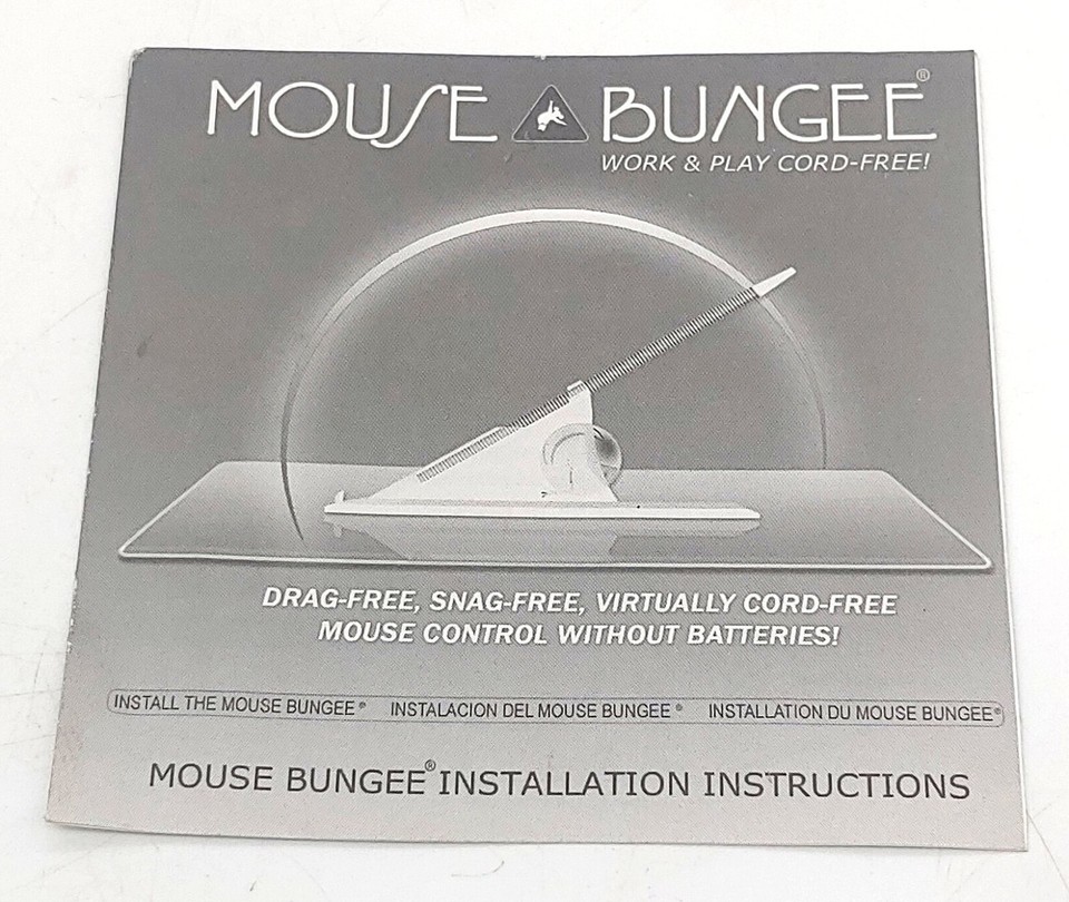 2002 Mouse Bungee Cable Cord Management Stand for PC Mouse Lot 2 of 2 ...