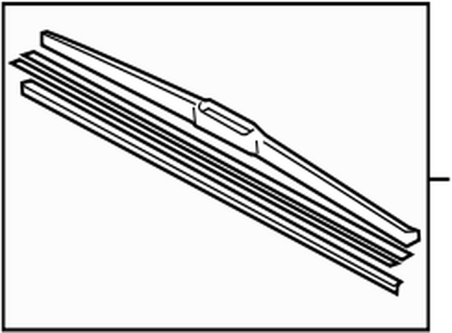 85222-53071 Toyota Blade FR Wiper RH 8522253071 Genuine OEM Part for ...