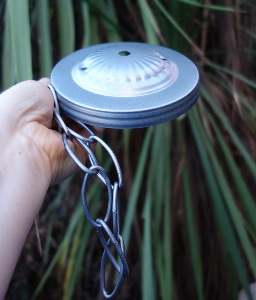 Silver tone Ceiling cap canopy chain &hardware tole hanging lamp ...