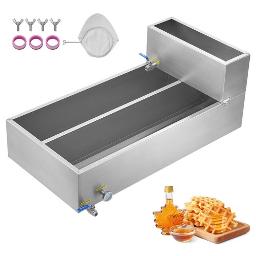 Divided 24x48x19 Maple Syrup Evaporator Pan Stainless 47gal W/Valve ...