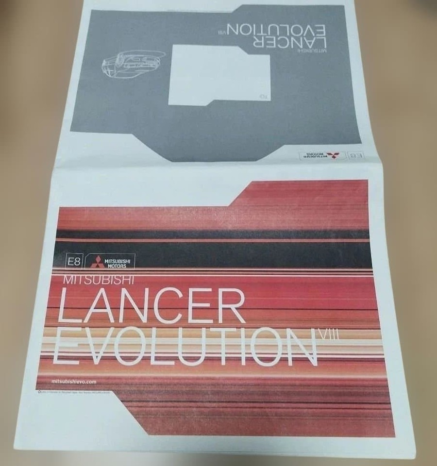 Mitsubishi Lancer Evolution VIII 8 US Catalog Brochure Rare Promotional ...