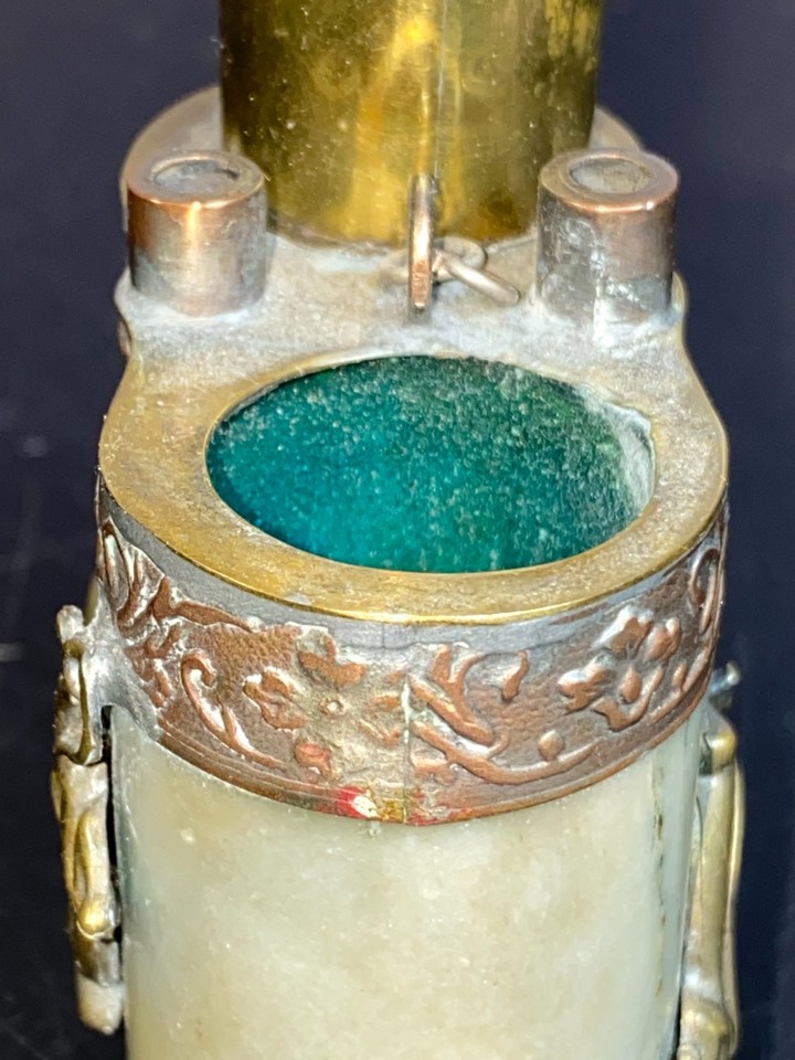 Chinese Smoking Pipe Mixed Metal Leopards Lions Antique Vintage | eBay