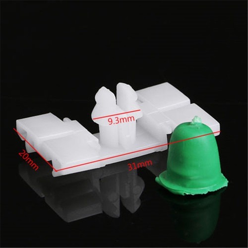 Clips de porte pratiques bande d??corative plastique blanc + vert ...
