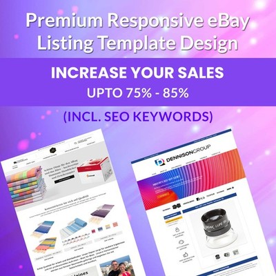 Premium eBay Custom Listing Template Responsive Design with SEO and ...